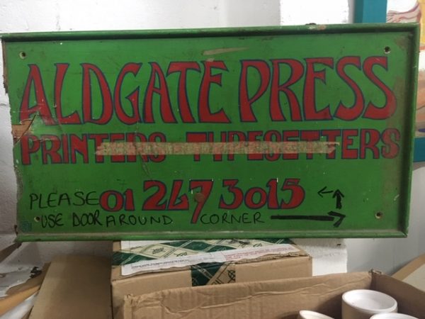 Aldgate Press – www.lightboxeslettering.com